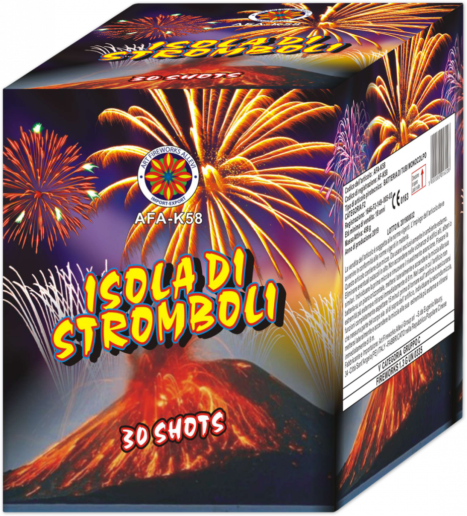 AFA-K58 30 LANCI ISOLA DI STROMBOLI - Allevifireworks